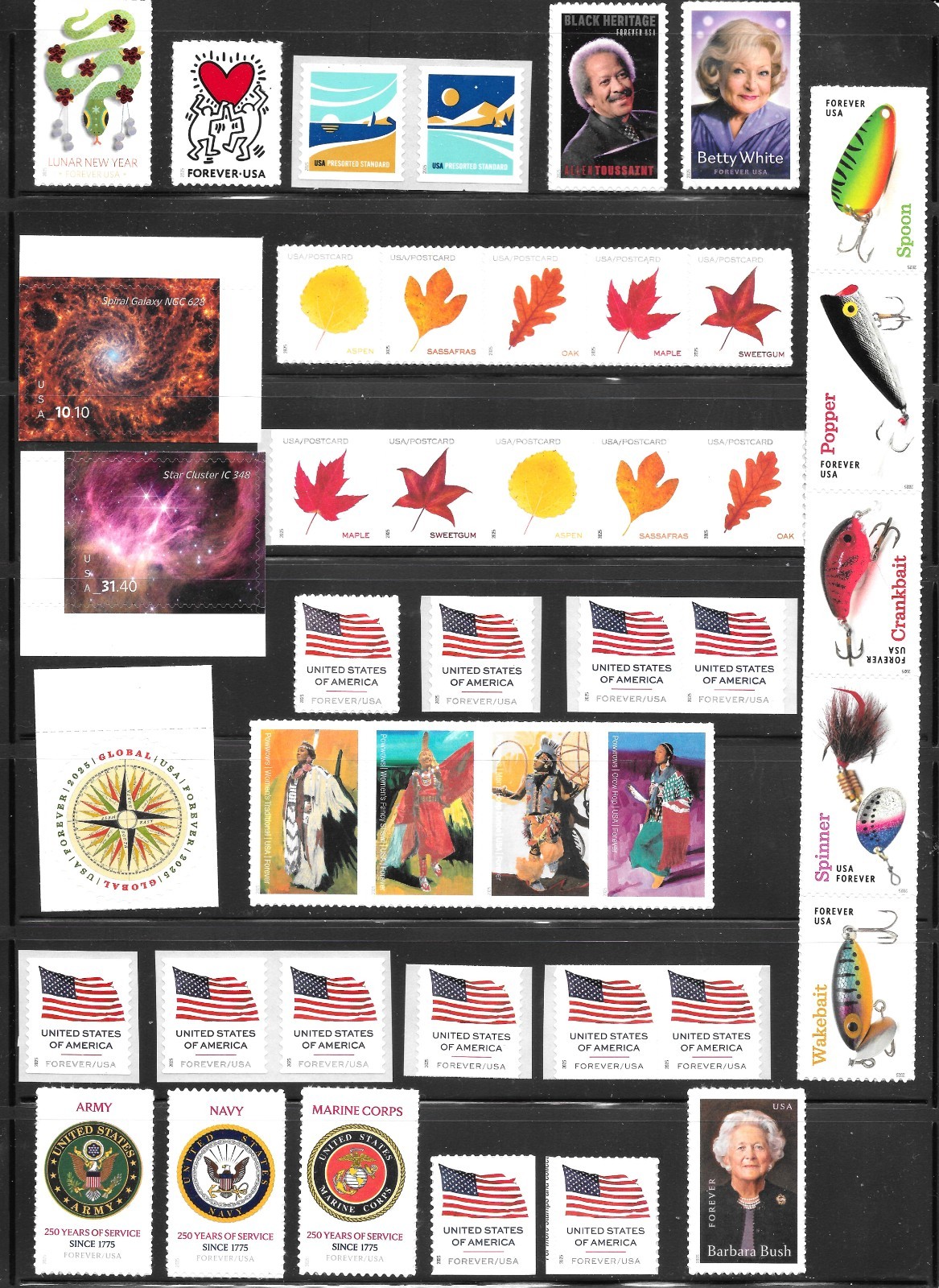 COMPLETE 2025 Commemorative, Special, Priority Stamps Year Set (DIE-CUT ...