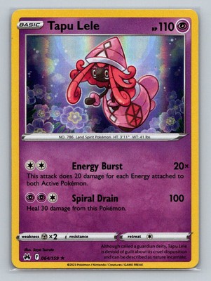 Pokemon Crown Zenith #064/159 Tapu Lele Holo Rare | eBay