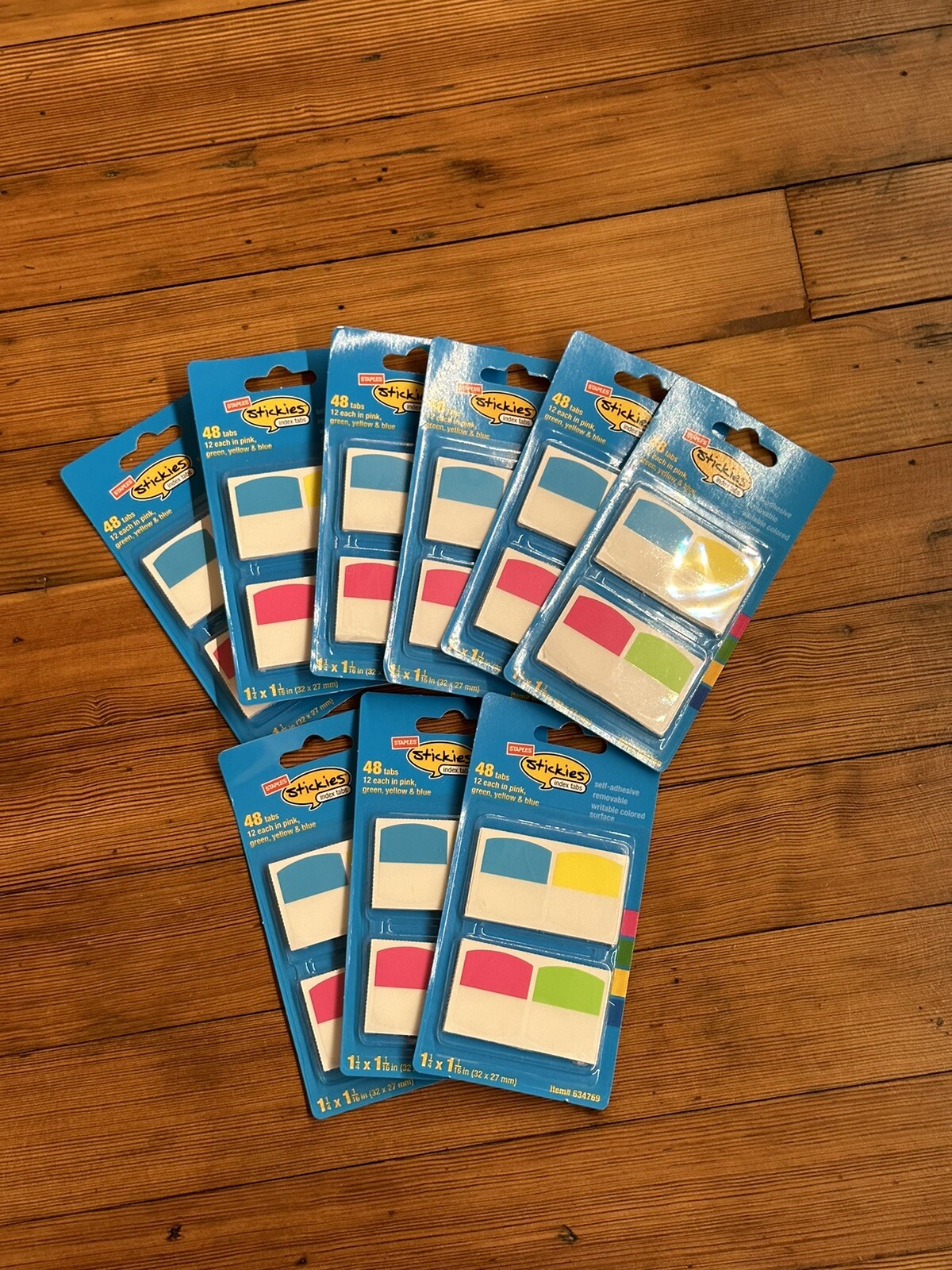 Staples Stickies Index Tabs Assorted Colors 1-1/4" -1/16" 48 tabs ...