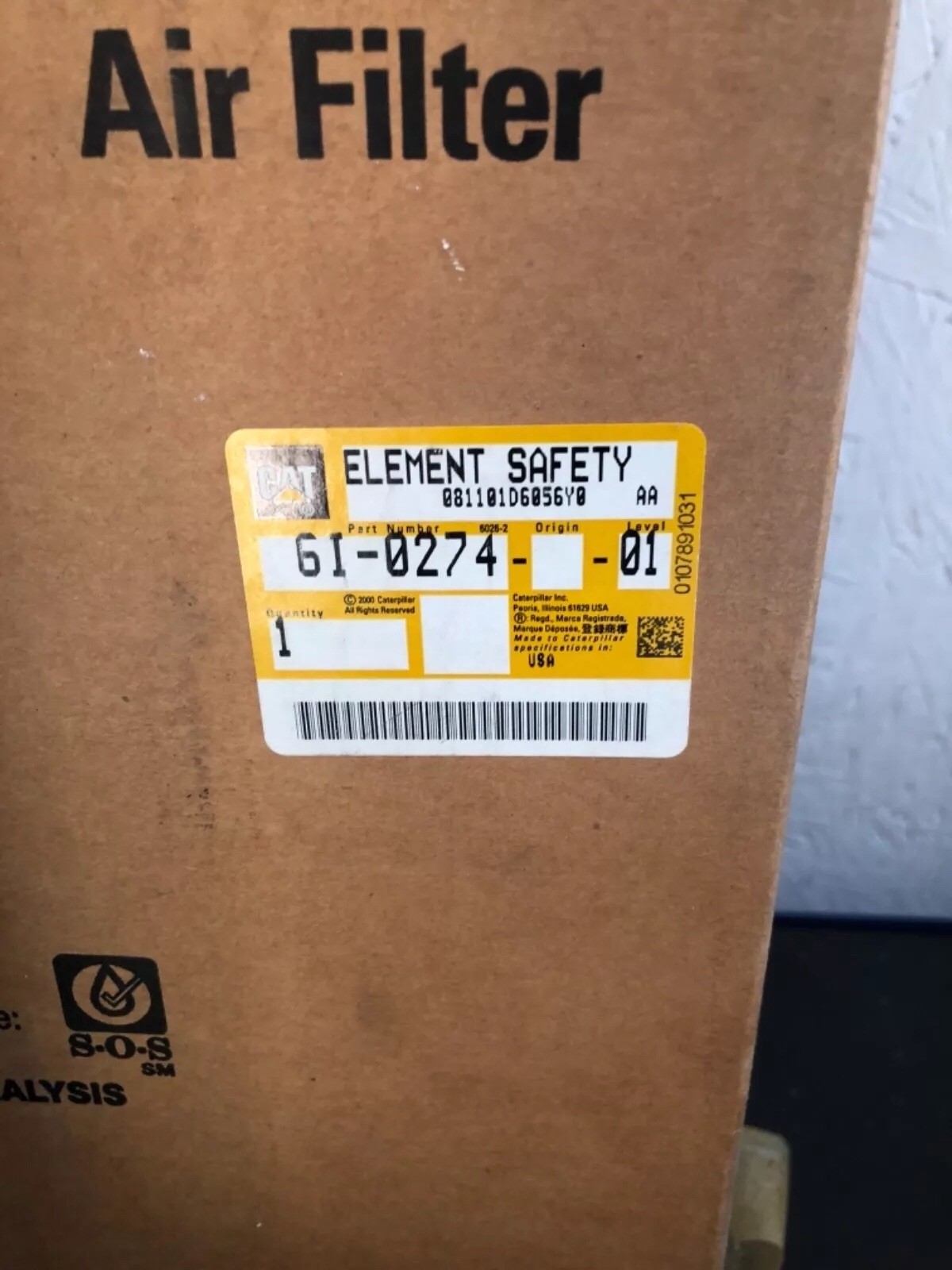 Caterpillar CAT Air Filter 6I-0274 | eBay