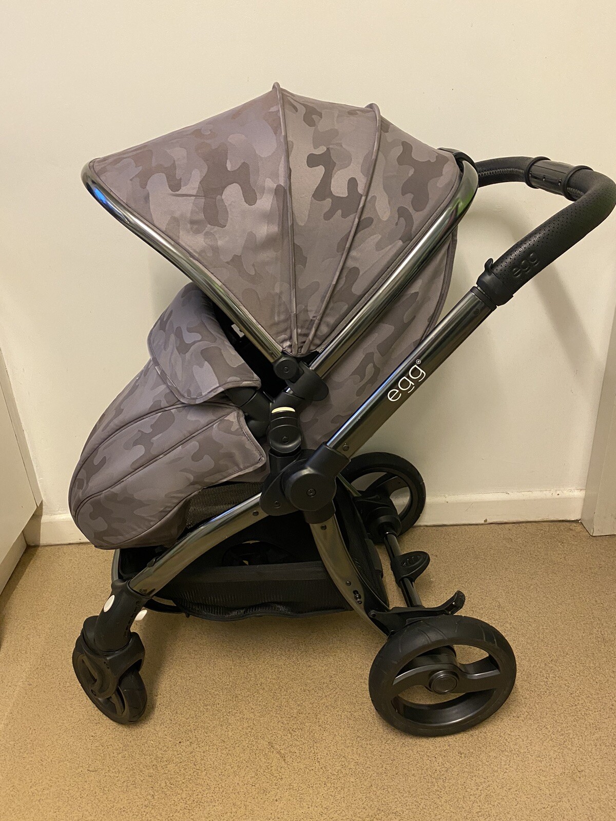 egg Pram / Pushchair - Grey Camo + Extras | eBay UK