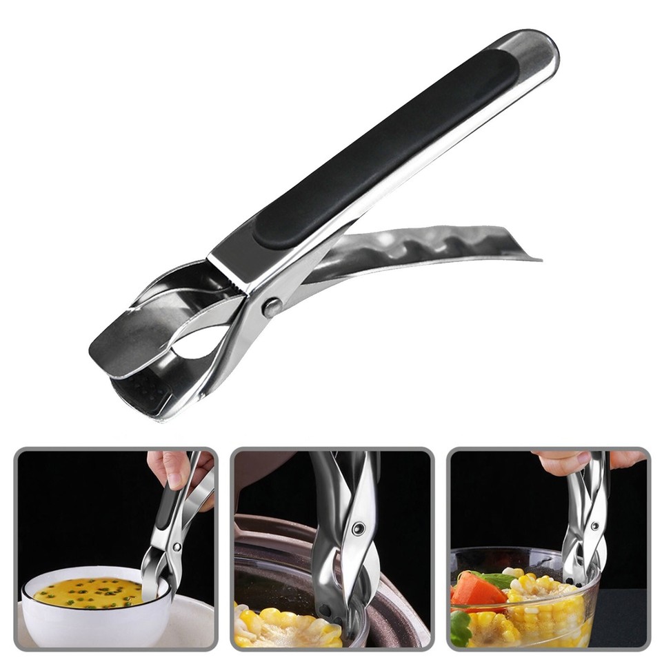 Heat Resistant Stainless Steel Bowl Clamp Gripper Kitchen Pan Pot ...