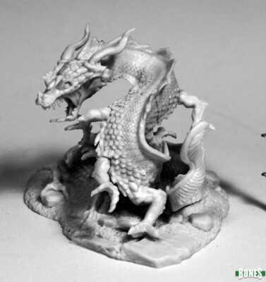 1 x BEHIR ASIAN DRAGON - BONES REAPER figurine miniature rpg jdr ...