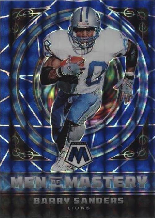 2022 Panini Mosaic - Men of Mastery Barry Sanders #MM-18 Blue Mosaic ...