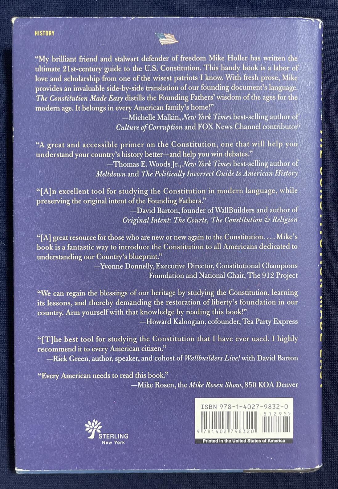 Constitution Made Easy : A Tea Partier's Guide by Michael Holler (2012 ...