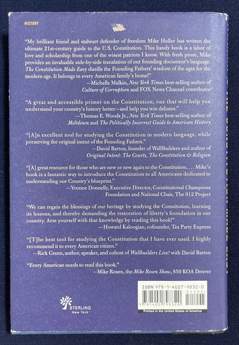 Constitution Made Easy : A Tea Partier's Guide by Michael Holler (2012 ...