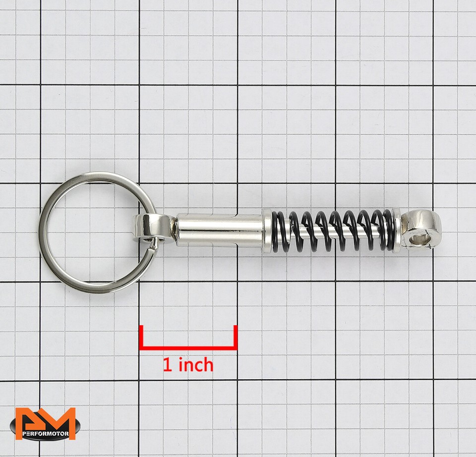 COILOVER SUSPENSION SPRING SHOCK STYLE CAR KEYCHAIN ALLOY KEYRING KEY ...