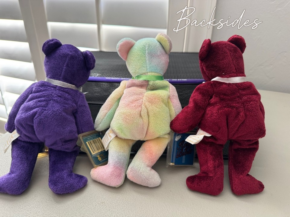 3 Vintage Holy Bears; Forgiveness, Sheldon & Grace; beanie plush 9 ...