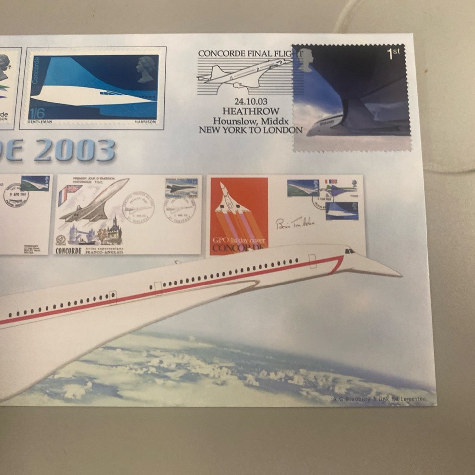 GB 2003 Concorde - Bradbury Cover + “Concorde Final Flight, Heathrow ...