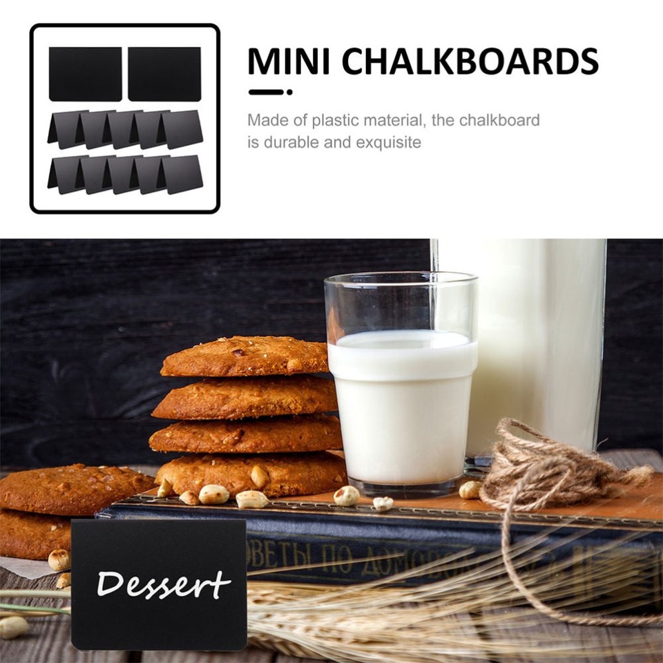 12 Pcs Blackboard Price Tag Banquet Food Labels Party Buffet Tabletop ...