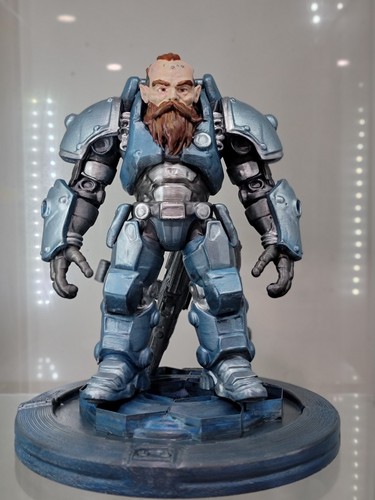 9" 1/6 Jartemus Cyber Soldier Dwarf Collectible Statue 3D Printed ...
