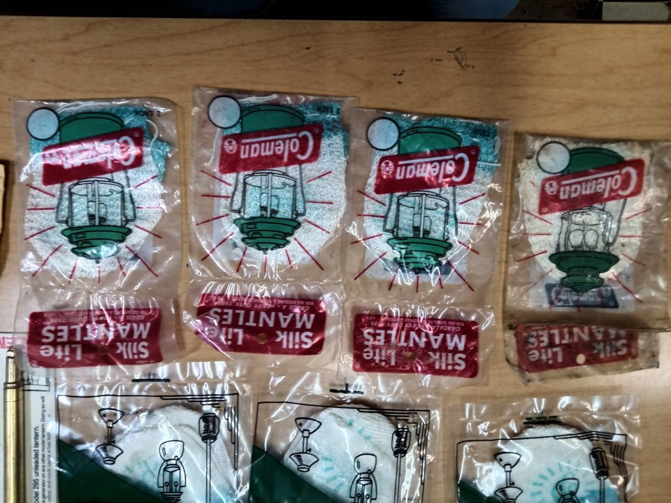 Assorted Lot of Coleman Lantern Mantles & Generator & Peerless Mantles ...