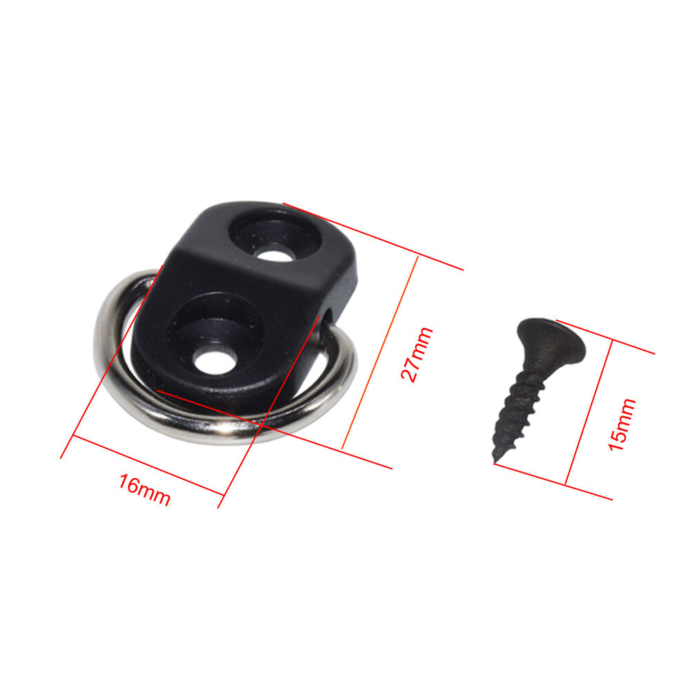 2x Rear Trunk Car Boot Floor Cargo Net tie down Hook rings loop Hanging ...