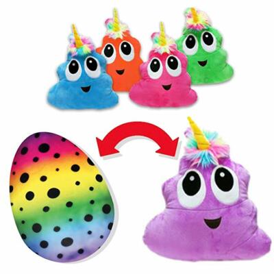 Purple Poo-nicorn Fuzzy Flips Plush - Unicorn Poop | eBay