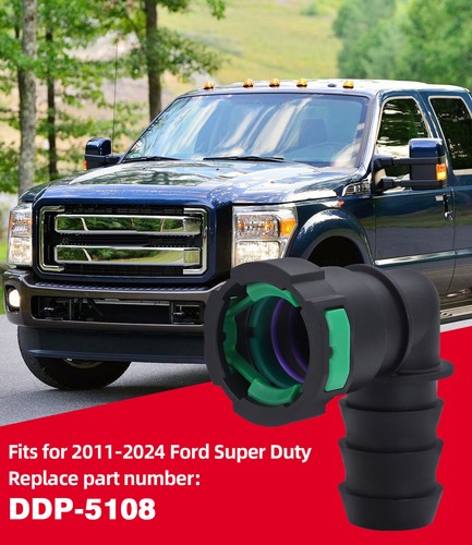 For Ford 24 x 24mm 90 Deg Elbow 2 Button Quick Connect DEF Tank ...