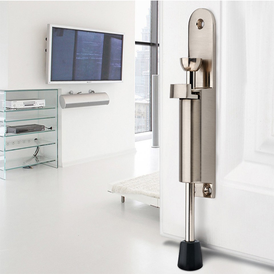 148mm Kick Down Foot Operated Door Stop Stopper Prop Stay Silver | eBay
