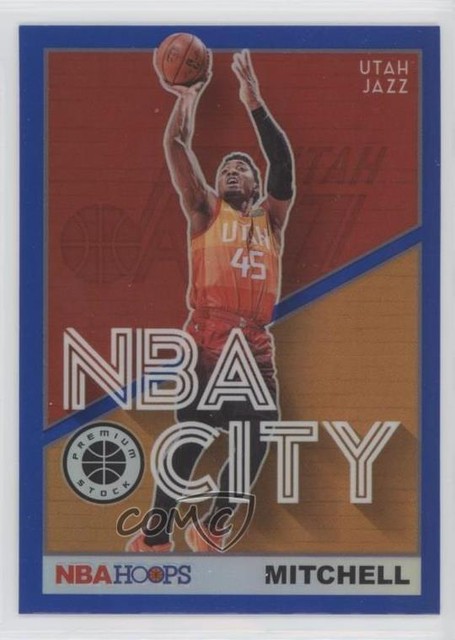 2019-20 Panini NBA Hoops Premium Stock - NBA City Blue #22 Donovan ...