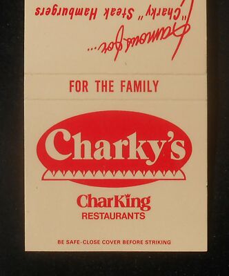 1970s Charky's CharKing Restaurants Hamburgers Fried Chicken Pies Fort ...