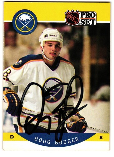 1990-91 Pro Set #19 Doug Bodger Signed, Buffalo Sabres | eBay