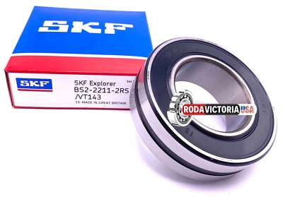 SKF BS2 2211 2RSK VT143 Spherical roller bearing 55x100x31 mm | eBay