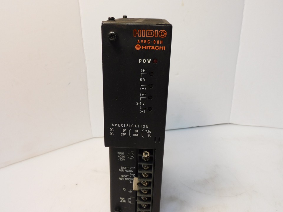HITACHI AVRC08H HIDIC H-SERIES POWER SUPPLY 5V9A, 24V1A, MAX60W MISSING ...