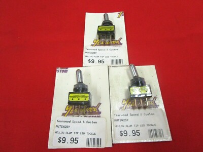 YEARWOOD SPEED & CUSTOM AUTSW25Y LED TIP TOGGLE SWITCHS,YELLOW | eBay
