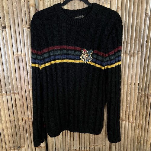 Harry Potter Wizarding World Hogwarts School Crest Knitted Sweater S | eBay