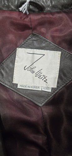 Vintage leather blazer jacket by John Weitz | eBay