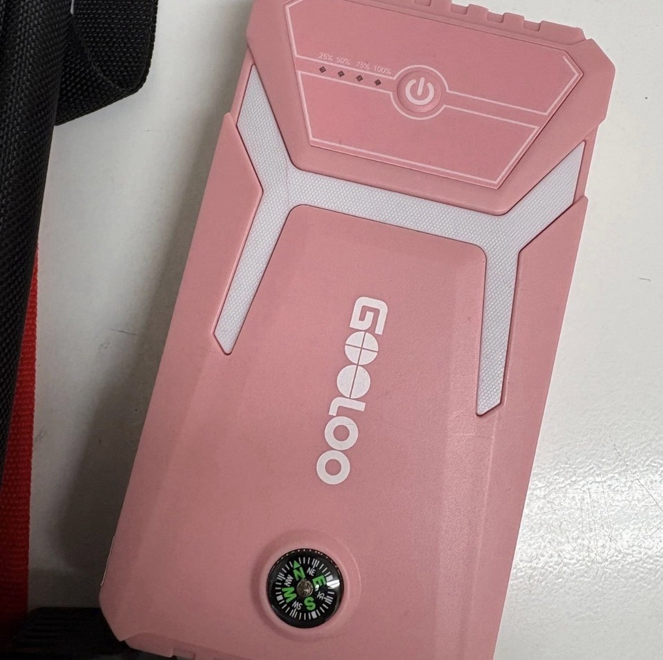 GOOLOO GE1500 Portable Car Jump Starter Power Bank Pink | eBay