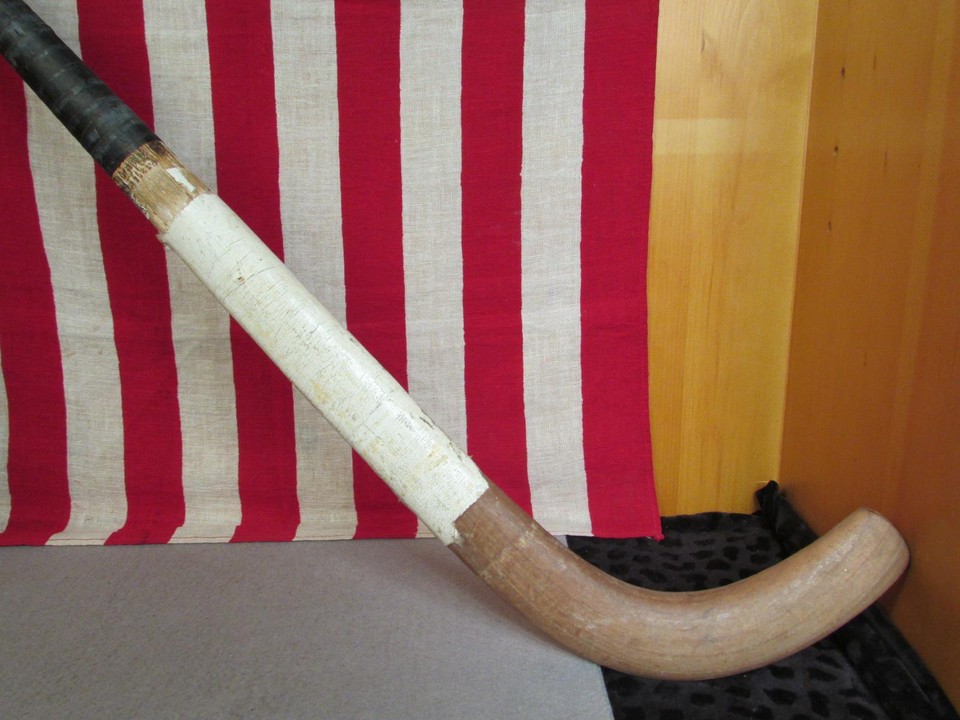 Vintage Antique Wood Field Hockey Stick 37" Solid Great Display ...