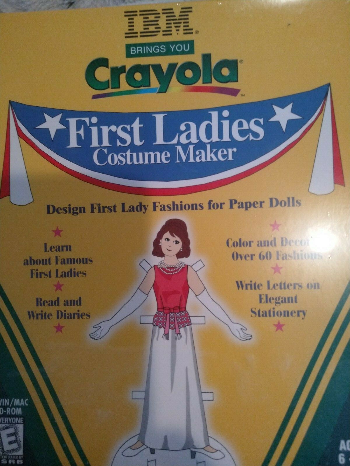 DVD Video Game PC IBM Crayola First Ladies Costume Maker - NEW ...