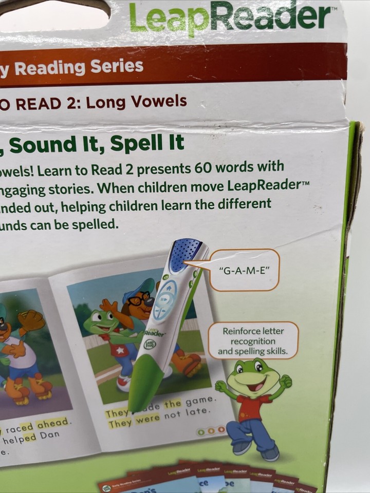 Leap Frog Leap Reader Learn To Read 2 Early Reader Series, W/ Pen 6 ...
