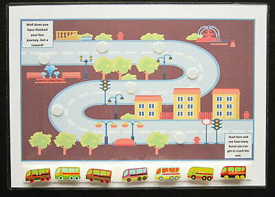 REWARD MOTIVATIONAL 7 DAY BUS CHART ADHD Autism SEN PECS Visual ...