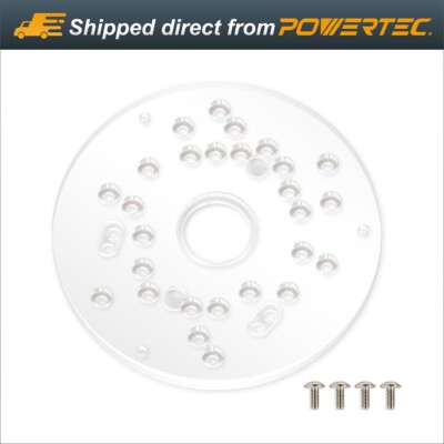 POWERTEC 71381 5-3/4" Universal Router Base Plate for Trim Routers | eBay