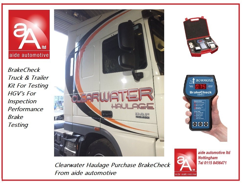 Bowmonk BrakeCheck Truck & Trailer 99 Test Memory Brake Tester ...