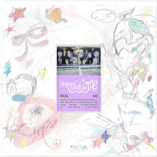 ILLIT SUPER REAL ME 1st Mini Album REAL ME CD+Book+2 Card+3Sticker ...