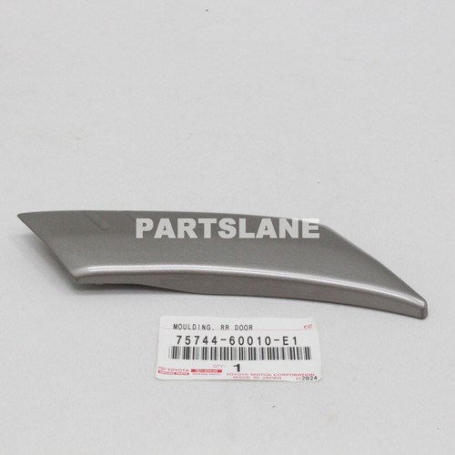 75744-60010-E1 Toyota OEM Genuine MOULDING, REAR DOOR, OUTSIDE UPPER ...