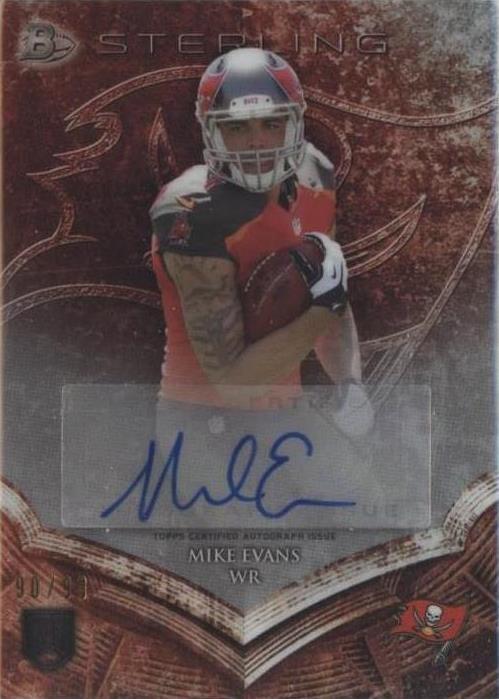 2014 Bowman Sterling - Autographs Bronze Variation Mike Evans #BSA-ME ...