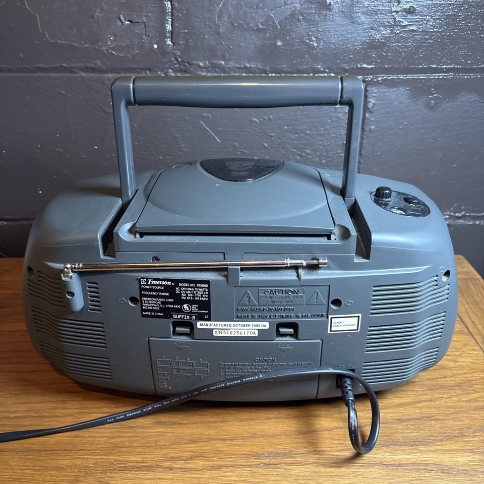 Emerson Tape/CD/Radio Player Model PD6668 (CD Player Doesn’t Work) | eBay