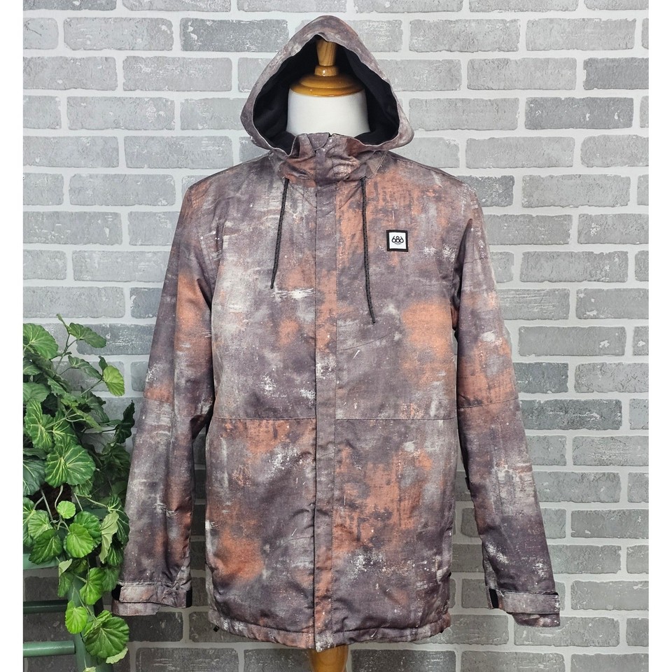 686 Foundation Jacket Mens Large Hooded Snowboard Ski Coat Gorpcore ...
