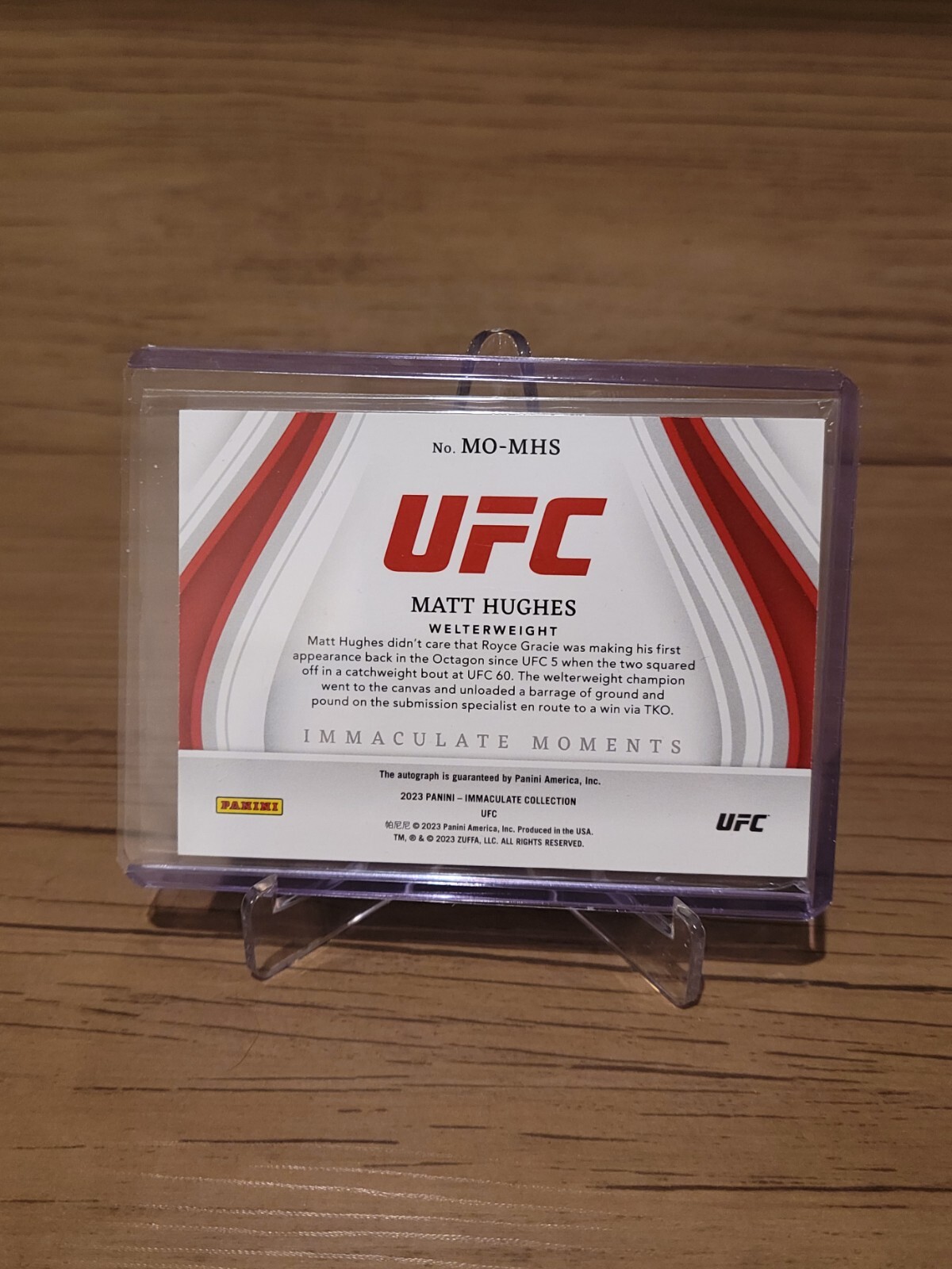 2023 UFC Immaculate Moments - Matt Hughes #83/99! Defeats Royce Gracie ...