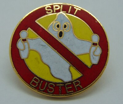 Vintage 1990's Bowling Split Buster Lapel Pin Back | eBay