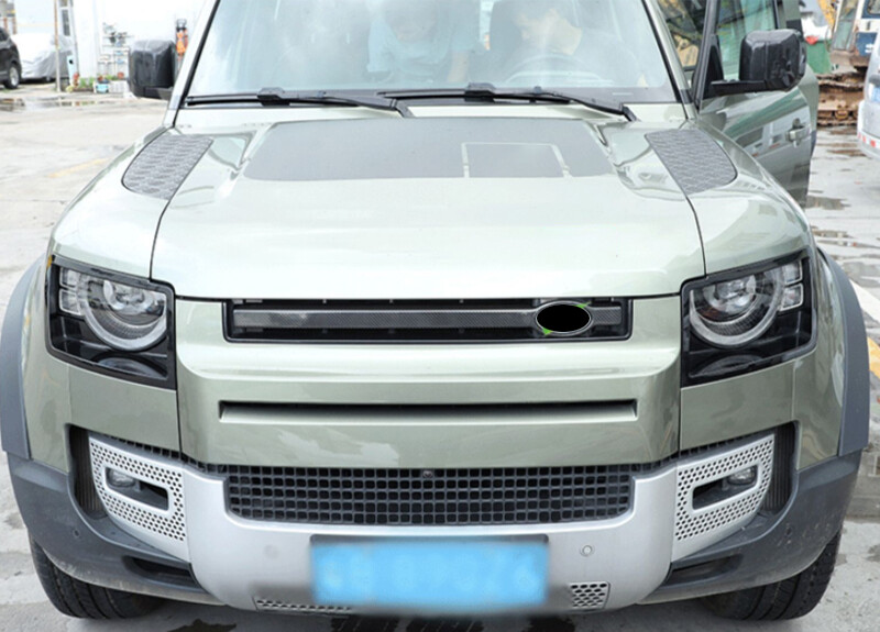 For Land Rover Defender 2020-2024 Dry Carbon Fiber Front Bumper Hood ...