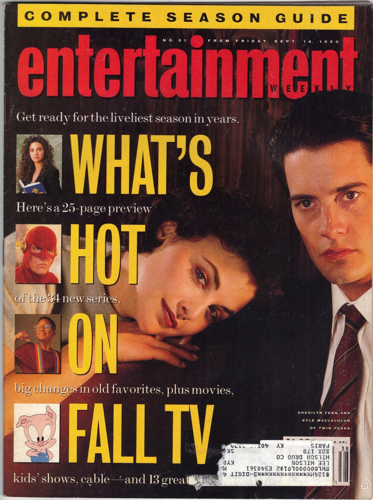 ENTERTAINMENT WEEKLY- SEPTEMBER 14, 1990-COMPLETE SEASON GUIDE! | eBay
