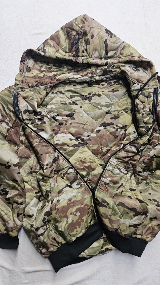 Woobie Hoodie Multicam full zip Parka Military Blanket Jacket USGI ...