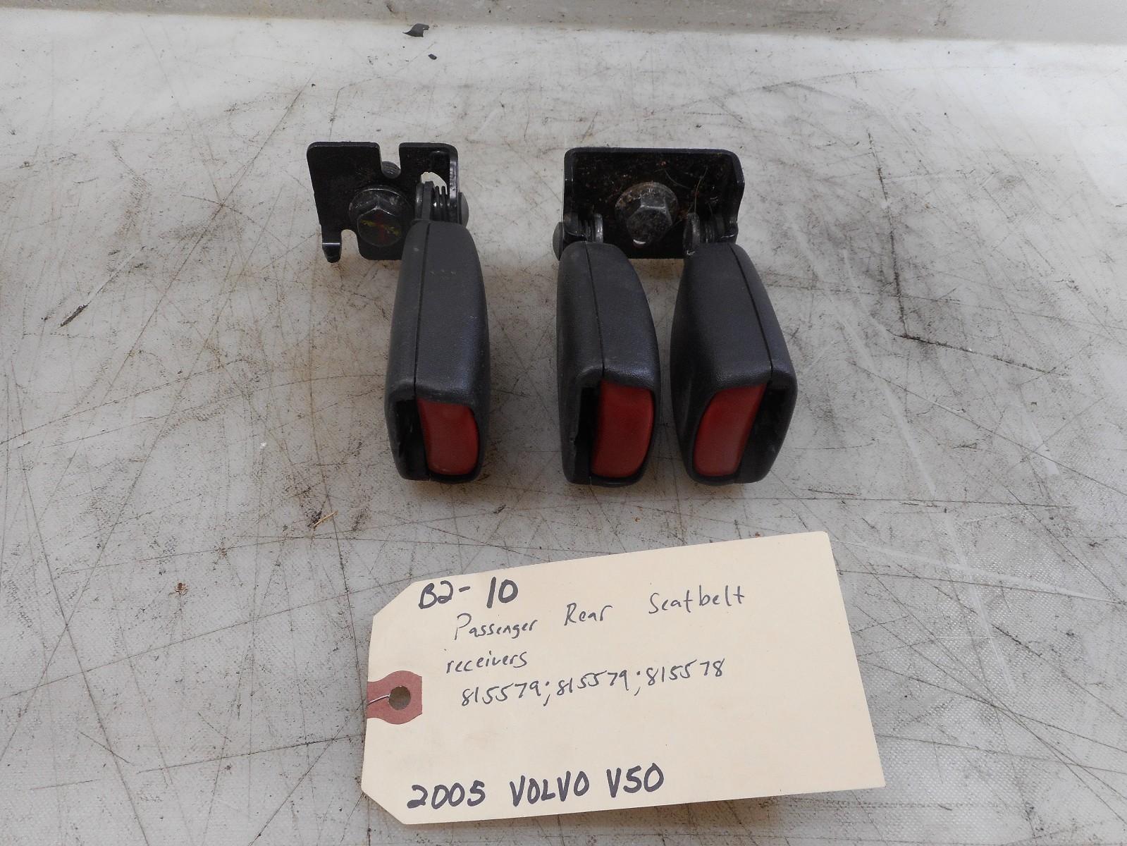 2005 VOLVO V50 PASSENGER REAR SEAT BELT RECEIVER 815579 | eBay