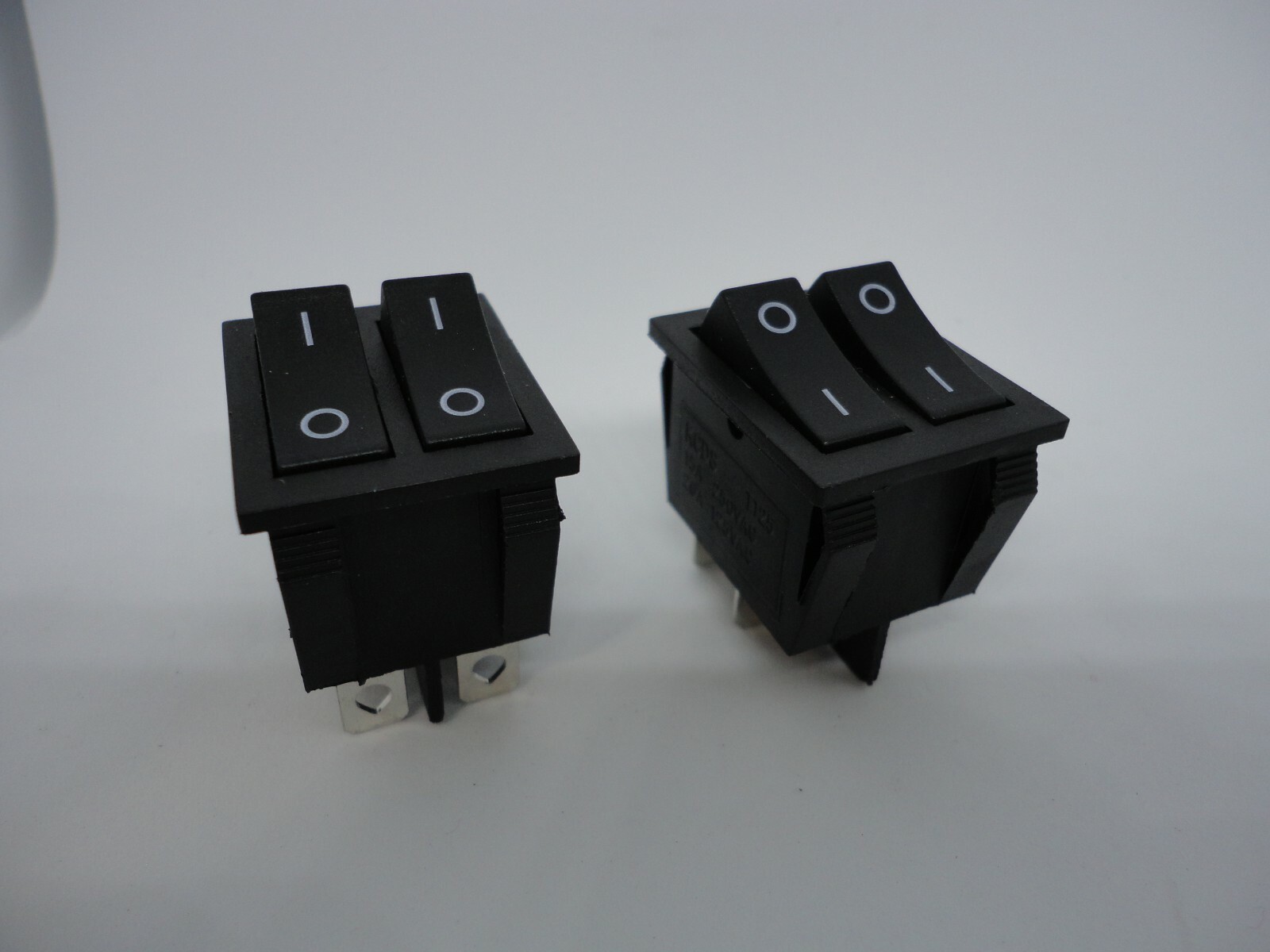 2 Pcs Pack Lot KCD8 T125 15A 250V 20A 125V CQC 4 Pins Dual Power Button ...