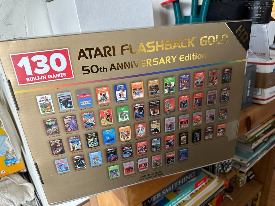 Atari Flashback Gold Console 50th Anniversary Edition 130 built-in ...