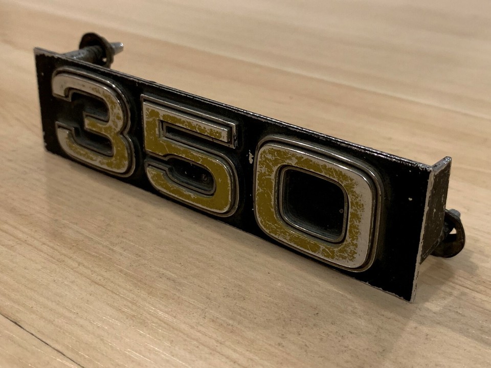 RARE GENUINE GM GMC 350 Grille Badge Emblem Chevy CK Truck Blazer ...