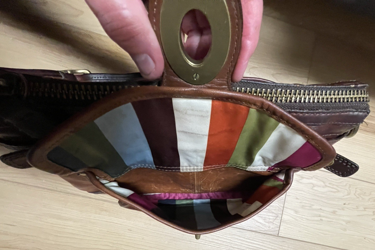 COACH Legacy 65th Anniversary Brown Whiskey Vachetta Leather Shoulder ...